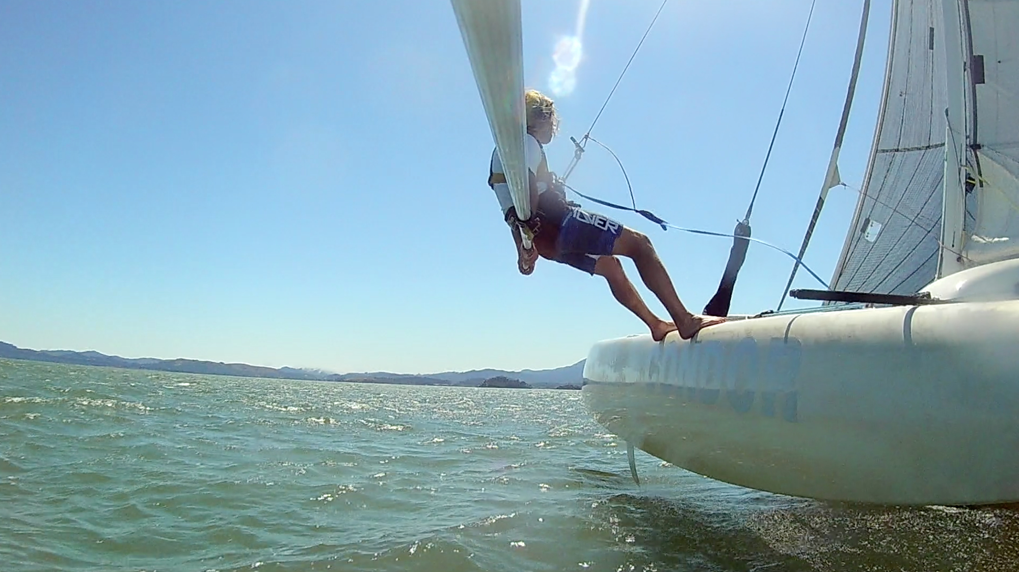 Trapeze Sailing a Corsair / Farrier Trimaran – Condor F31-1D C-Foil